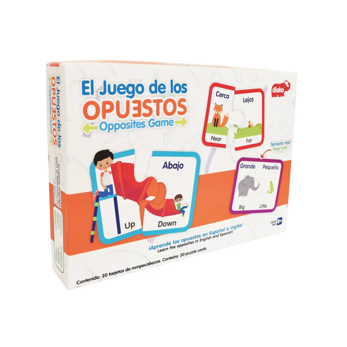 Rompecabezas Antónimos Juego De Los Opuestos Ing/esp Diako – Marchante MX