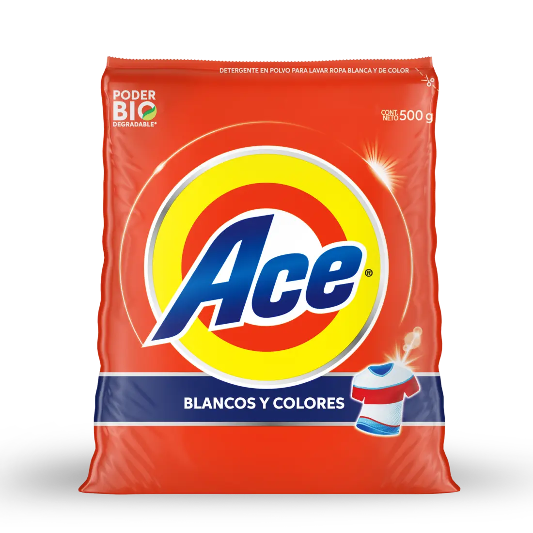 Detergente En Polvo Ace 500 Gr Ropa Blancos Y Colores - Marchante MX ...