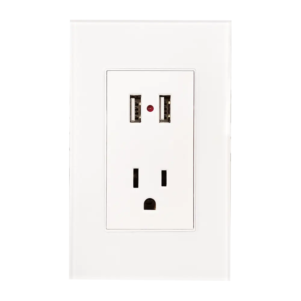 Contacto Argos con Dos Entradas USB y Placa de Acrílico Blanca Cargado ...