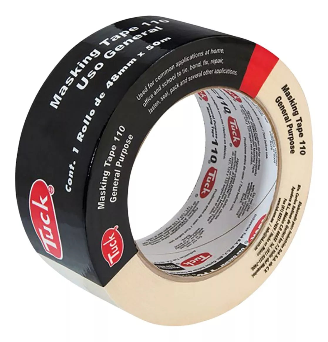 Cinta Masking Tape Uso General Tuck 48mm X 50m Modelo 110 – Marchante MX