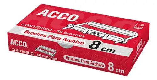 Broche Acco 8 Cm Con 50 Piezas P/archivo - Marchante MX – Marchante MX