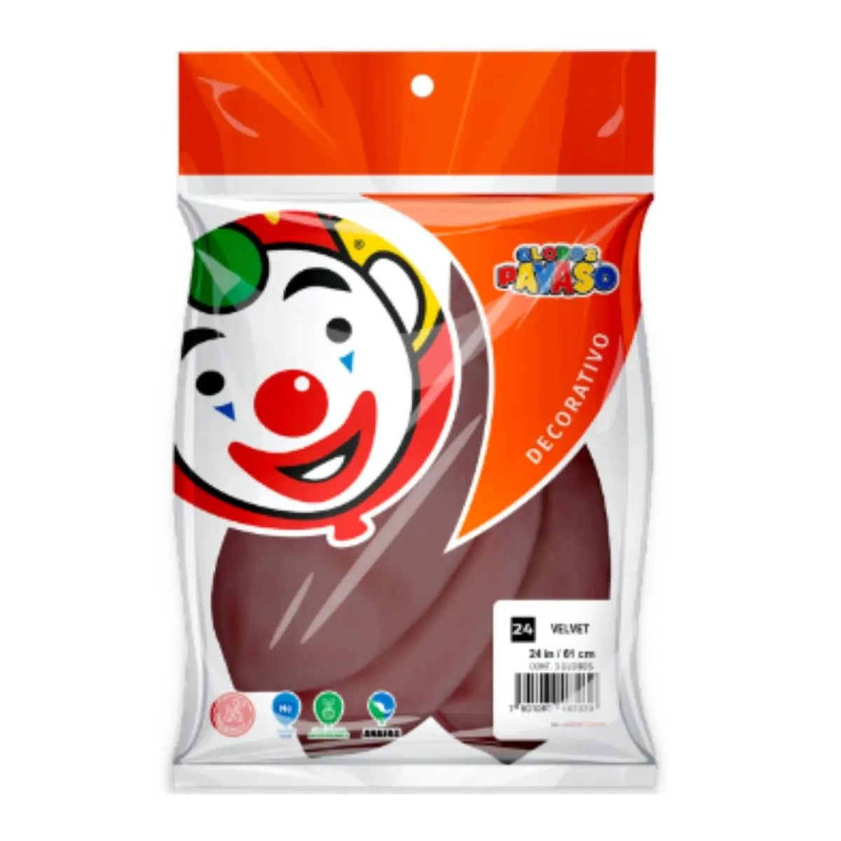3pz Globos Payaso Gigantes Vintage N°24 Decoracion Retro