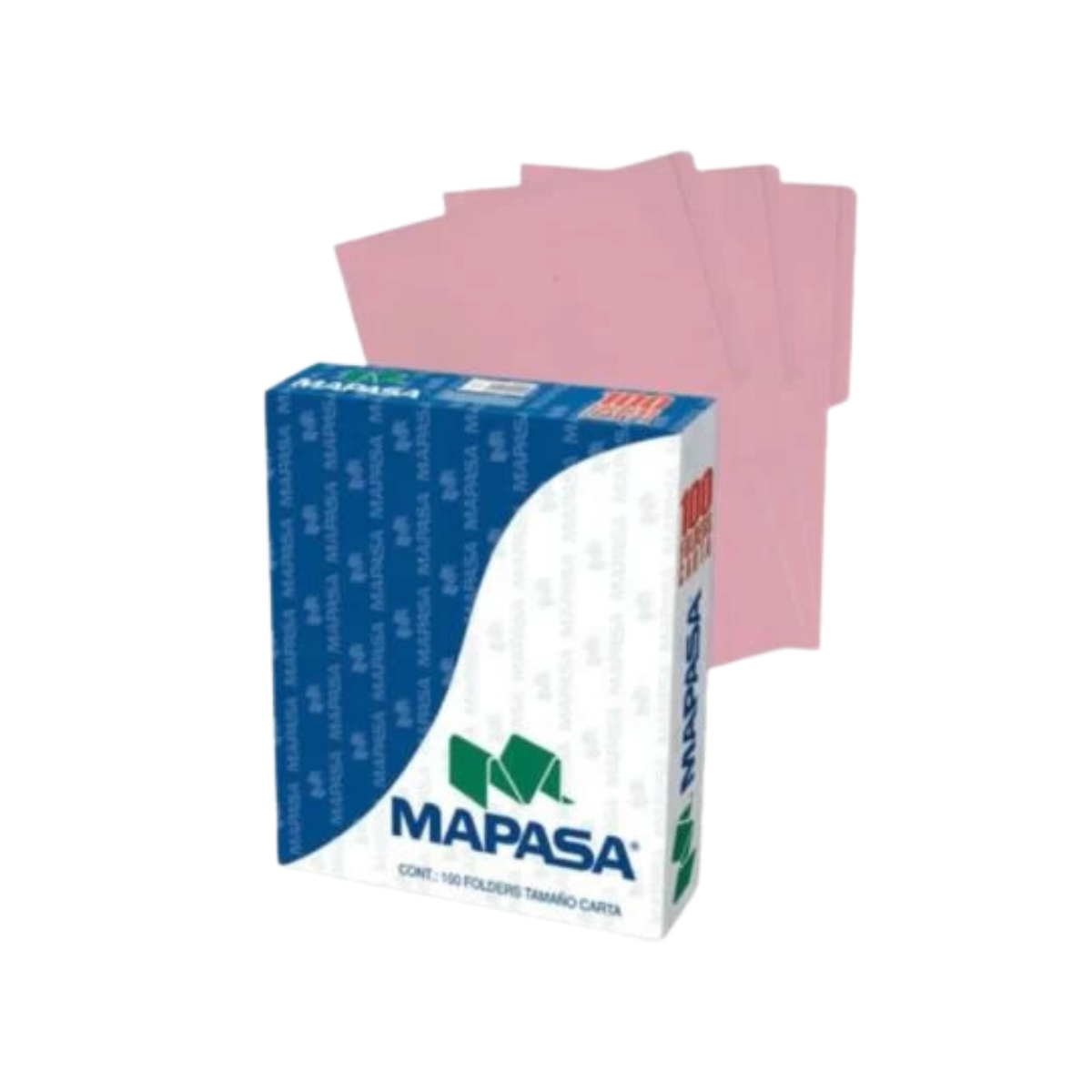 Folder Tamaño Oficio Mapasa Color Rosa 100Folders/paq.