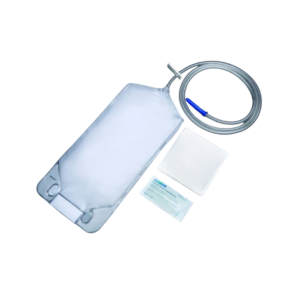 Kit para Enema AMSINO - Bolsa con Sonda, Pinza, Jabón y Campo