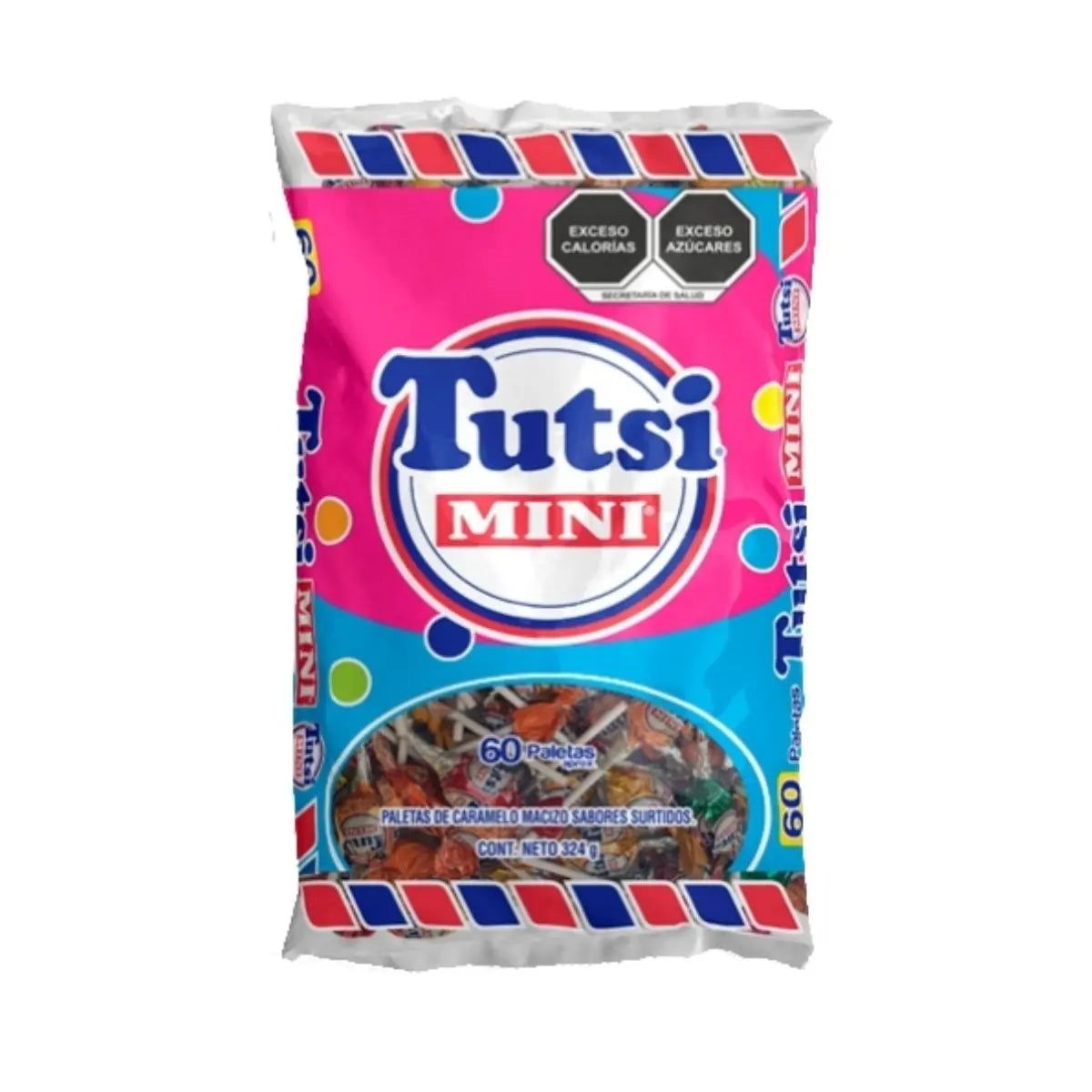 Paleta Mini Sabores Sutidos Tutsi Pop Bolsa 60 Pz Caramelo – Marchante MX