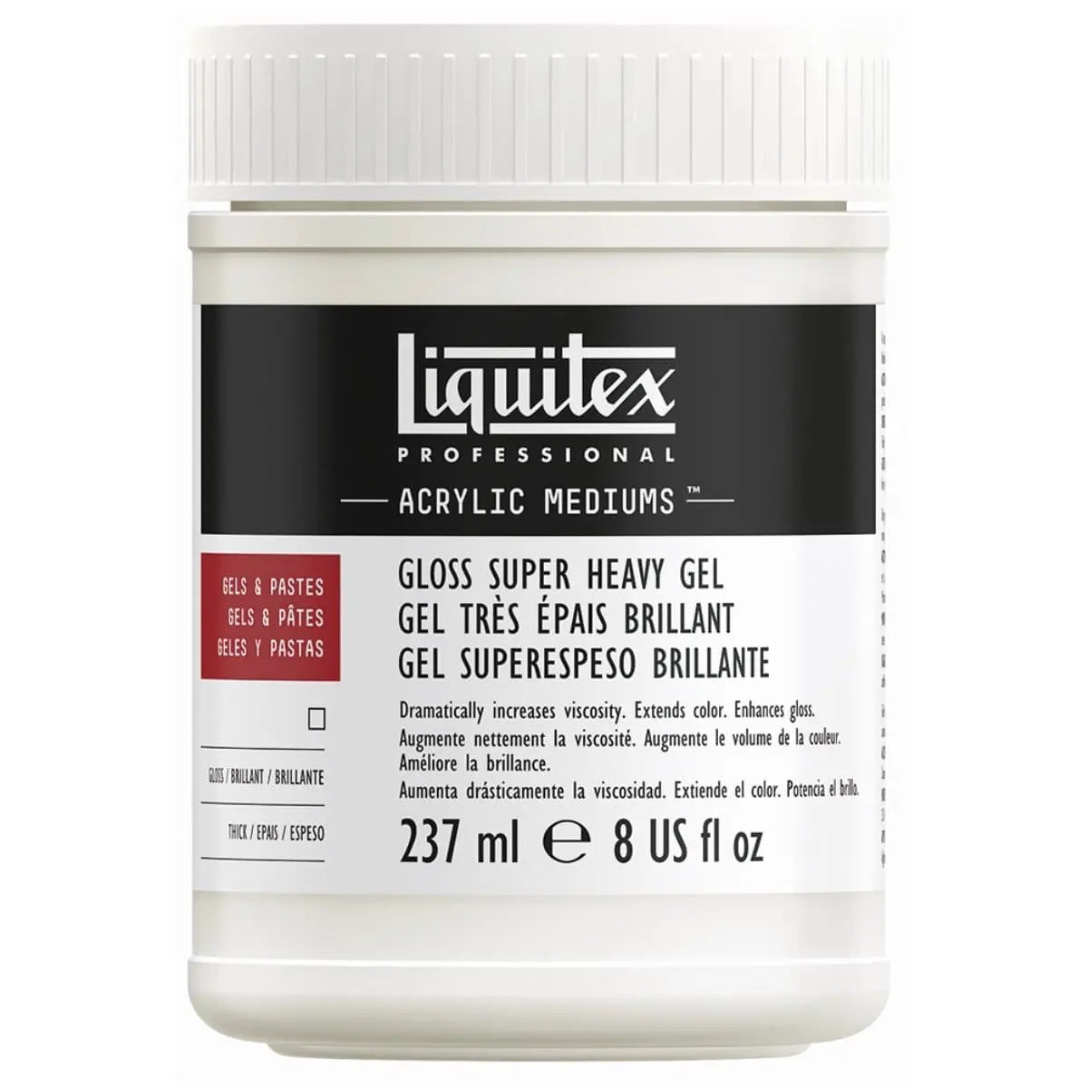 HEAVY BODY - Medio gel super espeso brillante profesional 237 ml ...